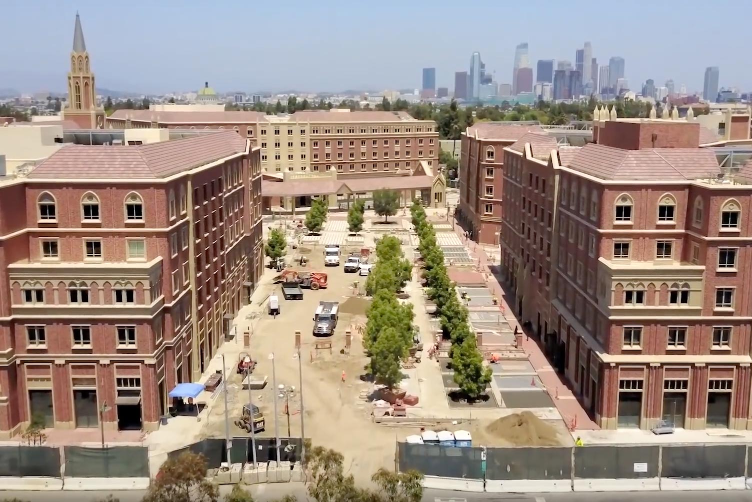 Almost finished: Check out the latest drone video of USC Village - USC ...