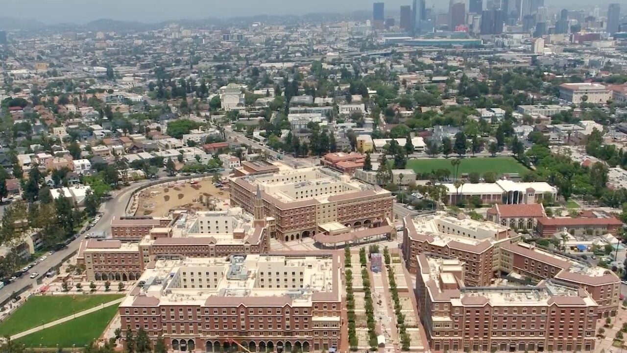 Drone video: Fences are coming down, and USC Village is almost ready ...