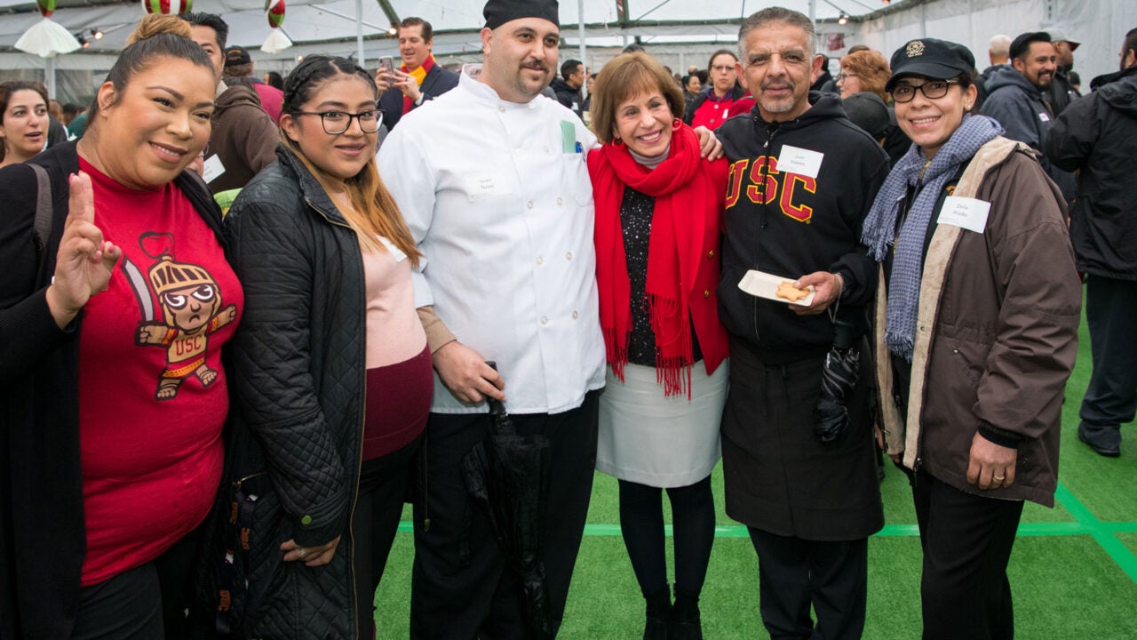 President Folt hosts first USC staff holiday breakfast events