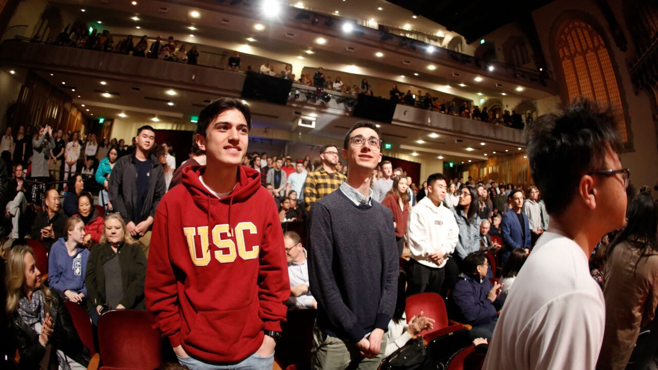 Newest Trojans welcomed at spring new student convocation Newest Trojans welcomed at spring new student convocation