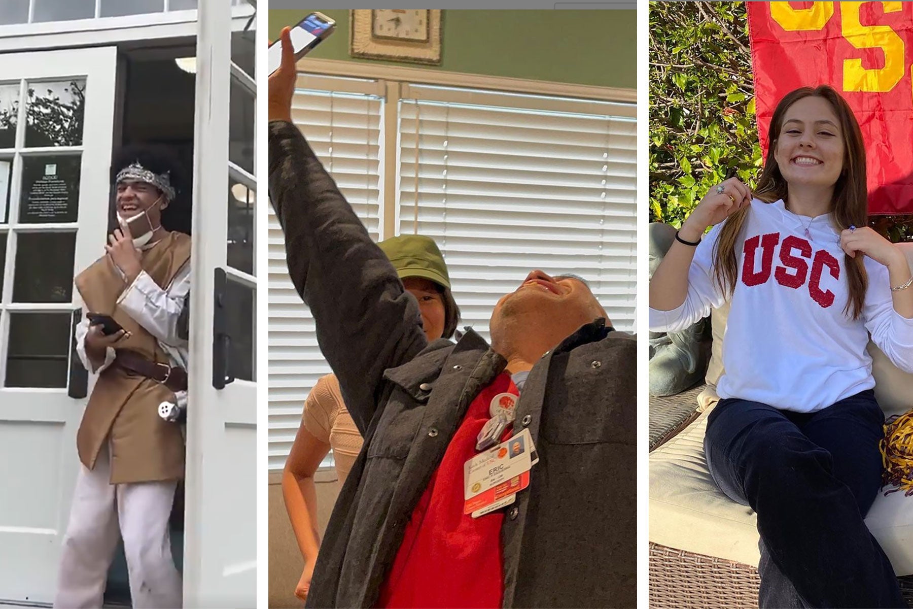 How students celebrated USC acceptance into the 2021 class